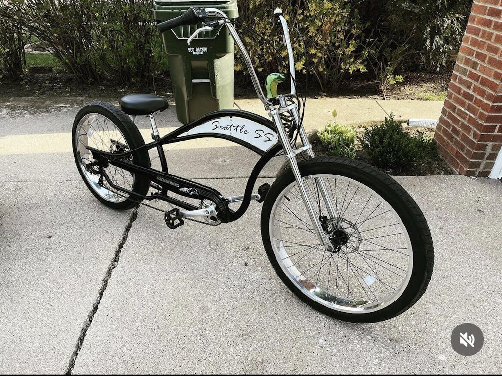 26" Micargi Seattle SS 7-Speed Stretch Cruiser Bicycle