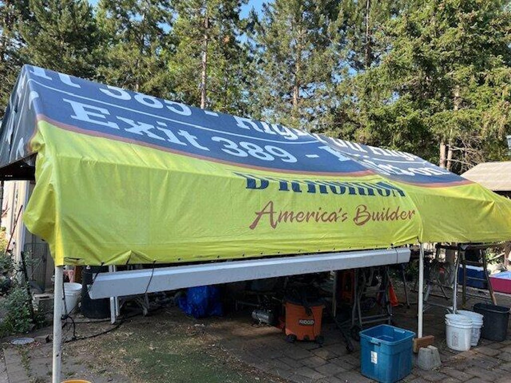 14' x 48' - Reused Vinyl Tarp (Black) — BillboardVinyls