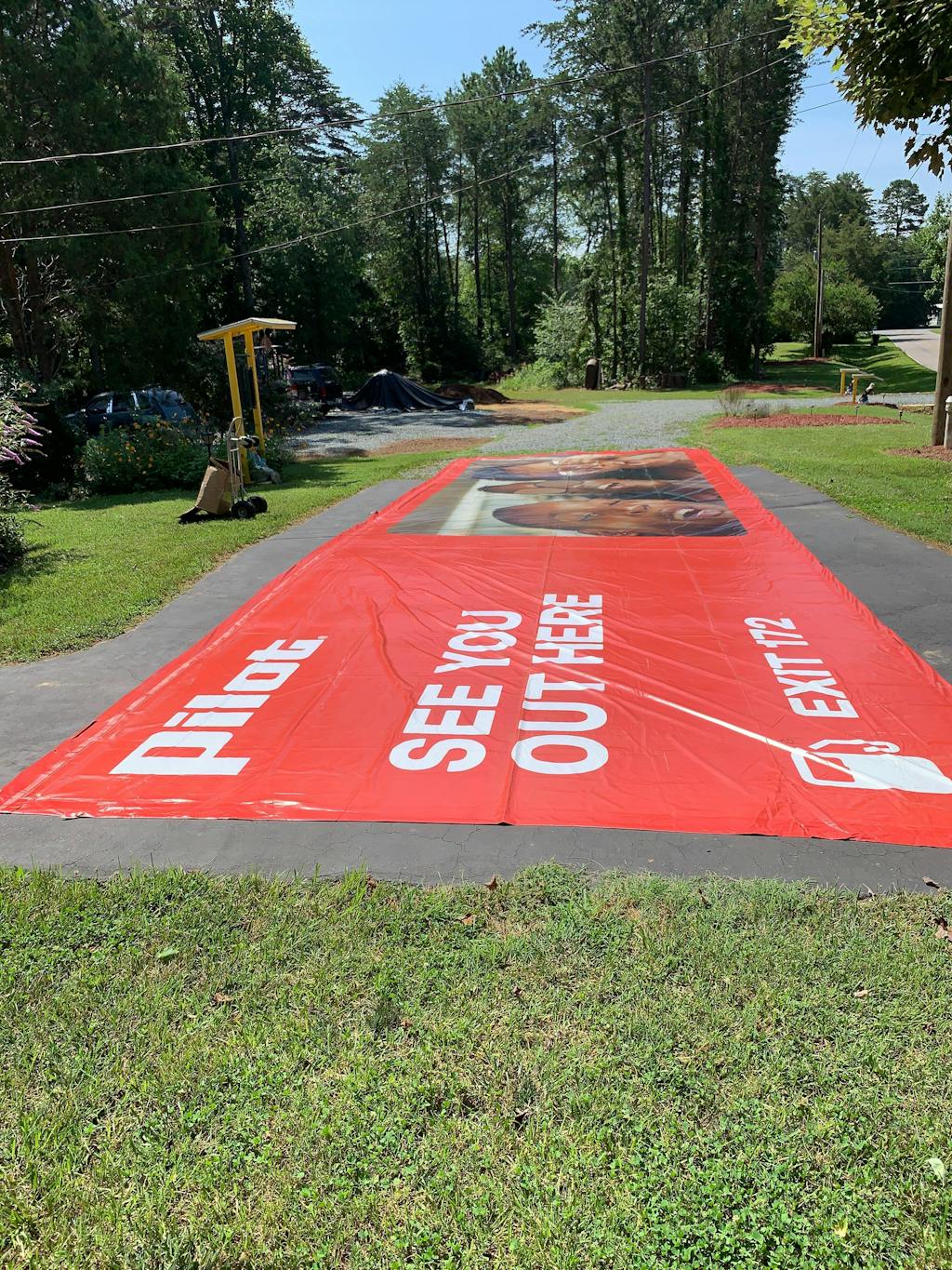 14' x 48' - Reused Vinyl Tarp (Black) — BillboardVinyls