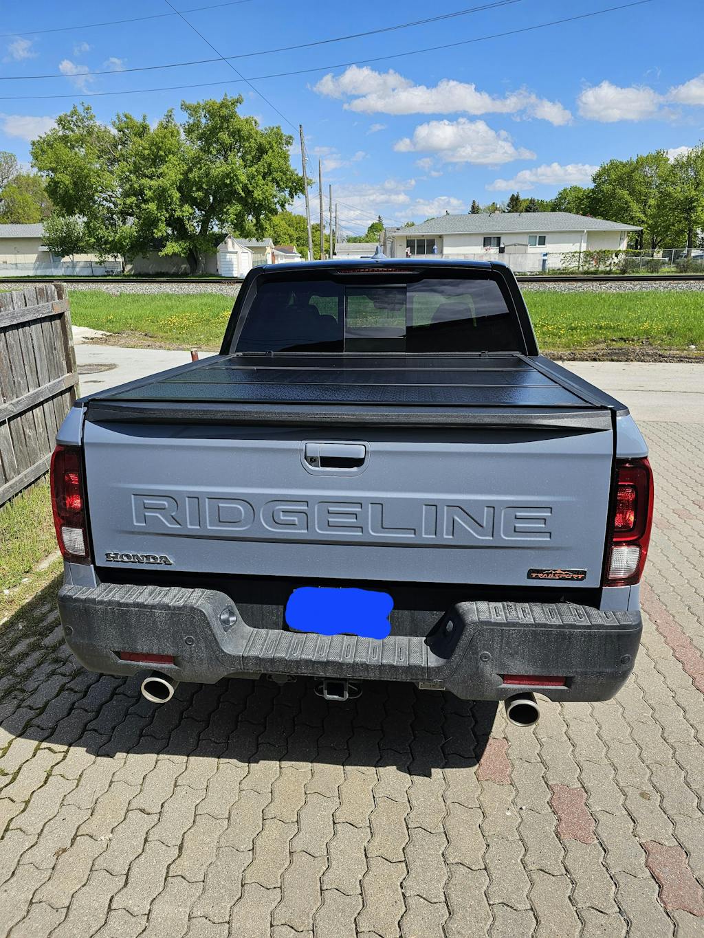 Honda Ridgeline Flip Back Hard Tri-fold Tonneau Cover – Bison Tonneau ...