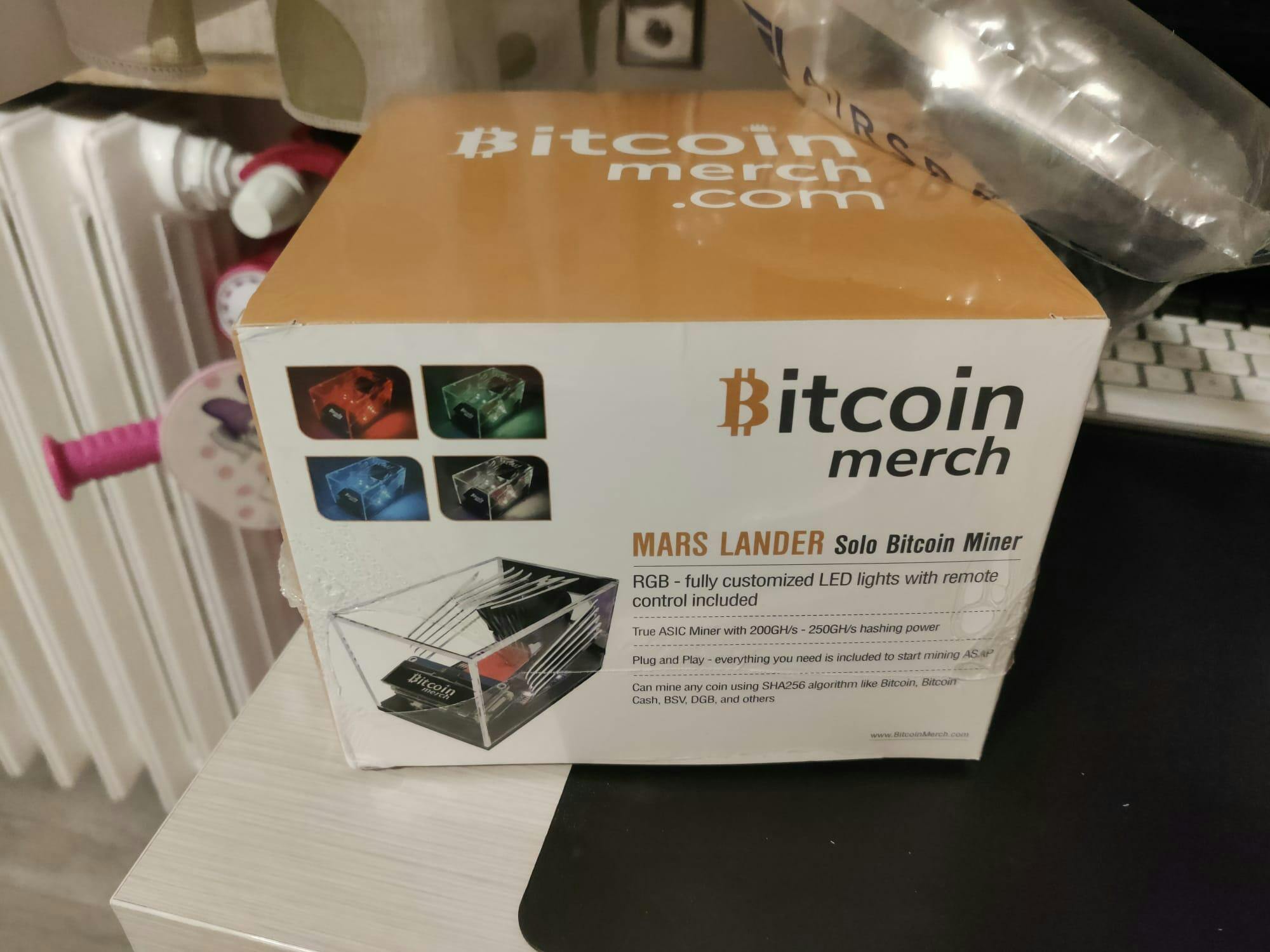 Bitcoin Merch® MARS LANDER Solo Bitcoin Miner - Up to 250GH/s