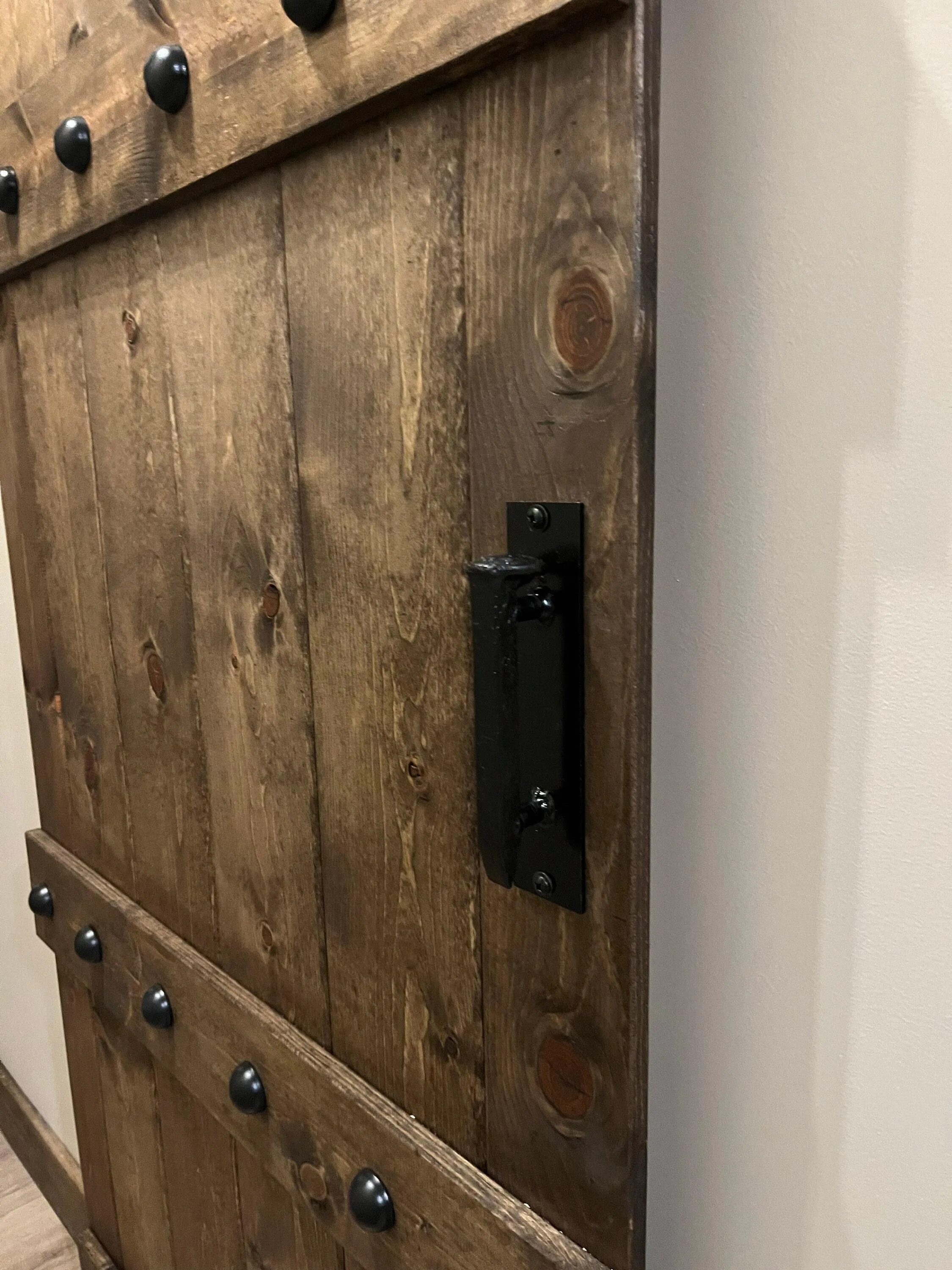 Industrial Railroad Spike Door Handle | Black Flag Steel