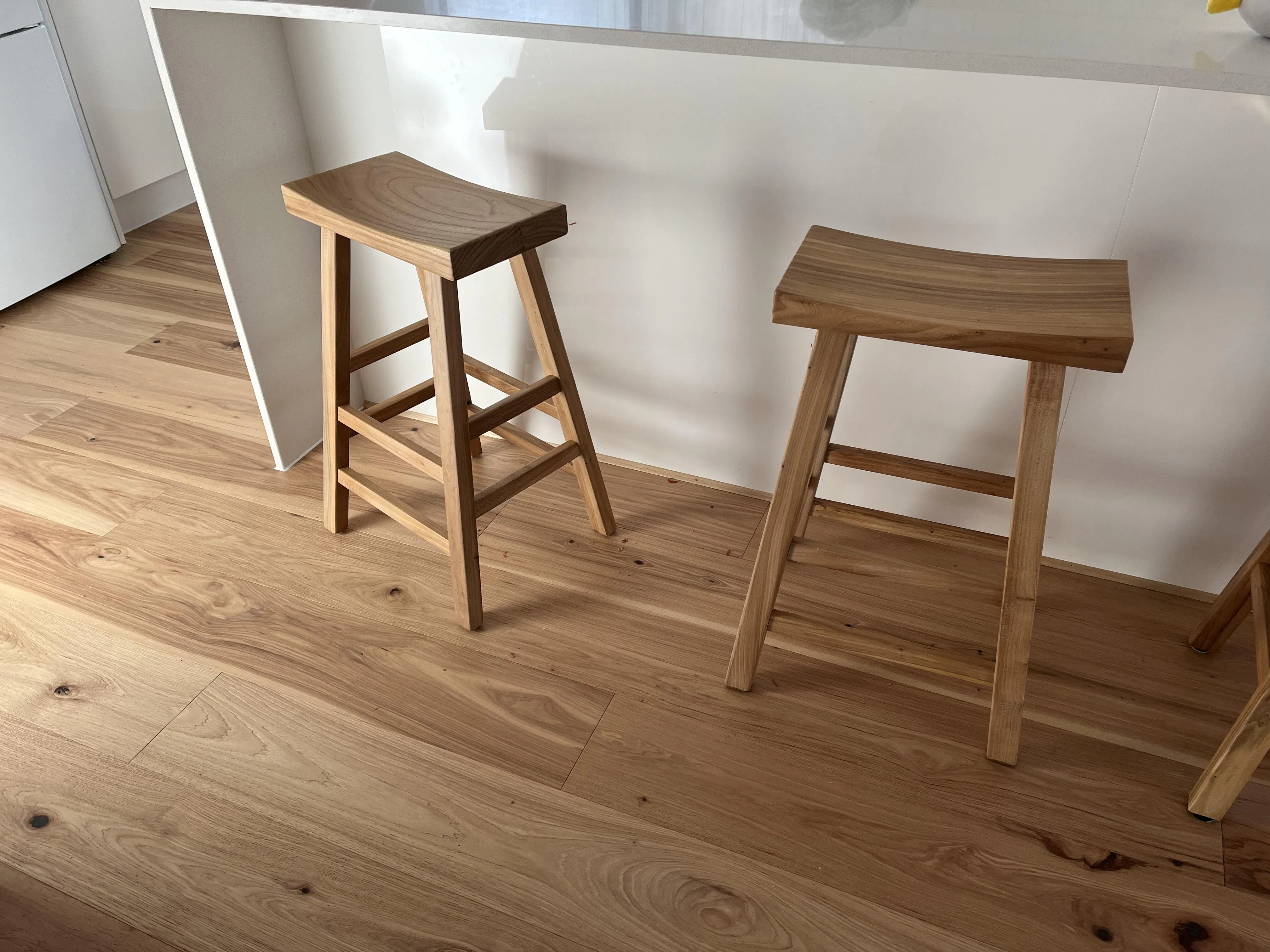 Maggie Solid Elm Counter Stool | Black Mango