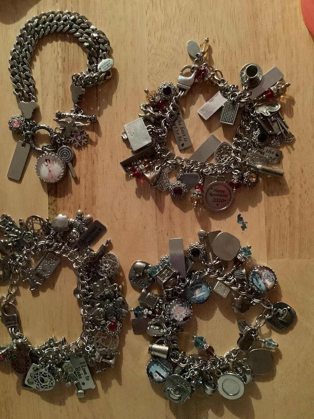 Sunflower Jewelry, Charm Bracelet, Blackberry Designs Jewelry