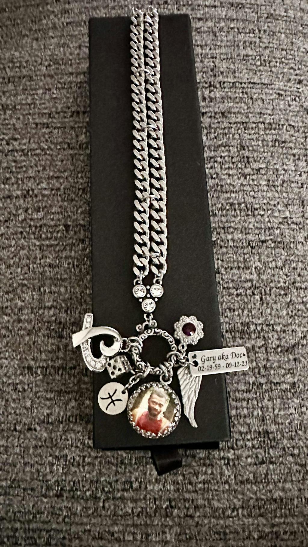 Guardian Angel Bracelet with Angel Wing Charms in non tarnish stainless ...