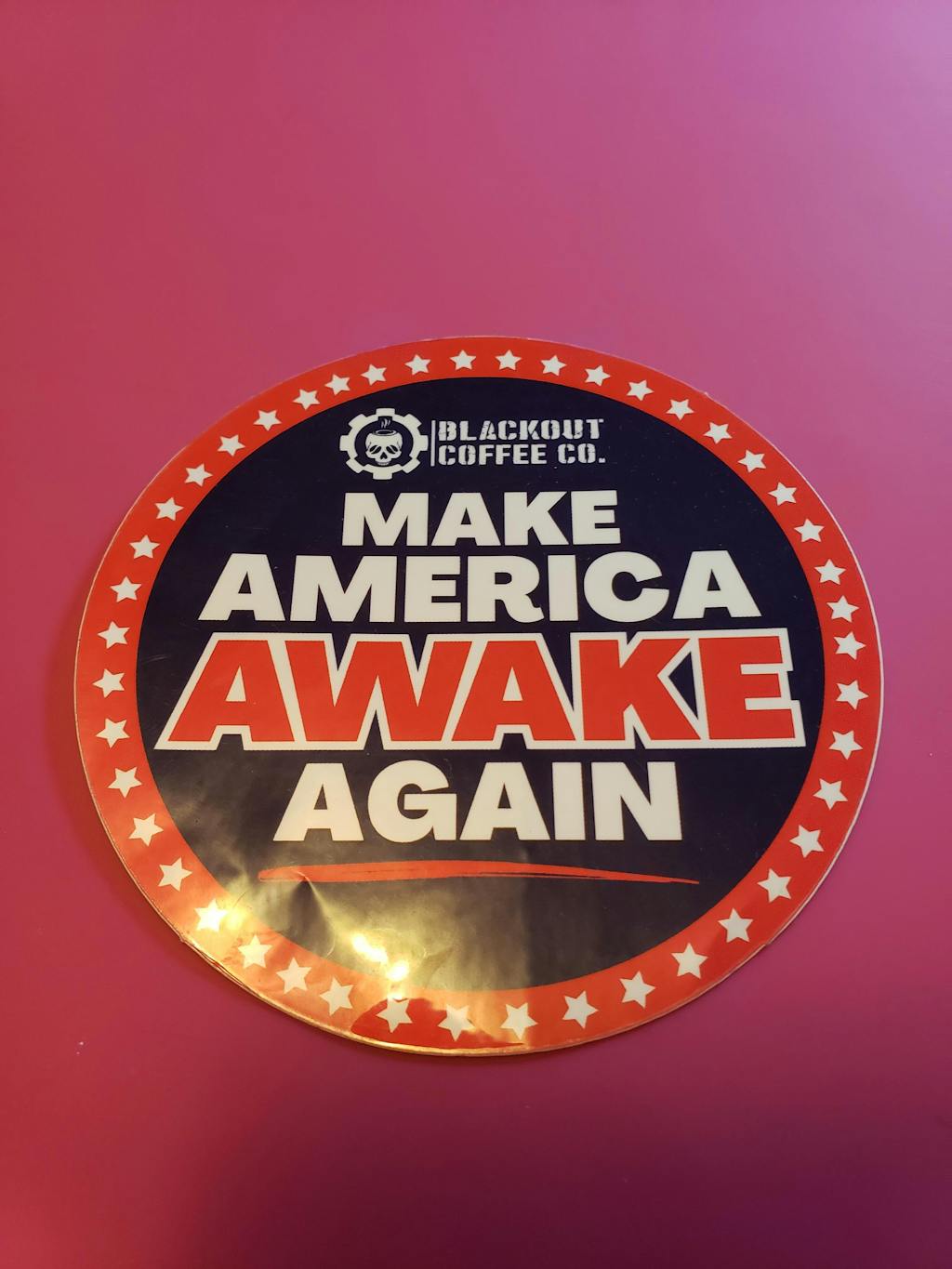 Make America Awake Again Blackout Coffee Logo Vinyl Decal – Blackout ...