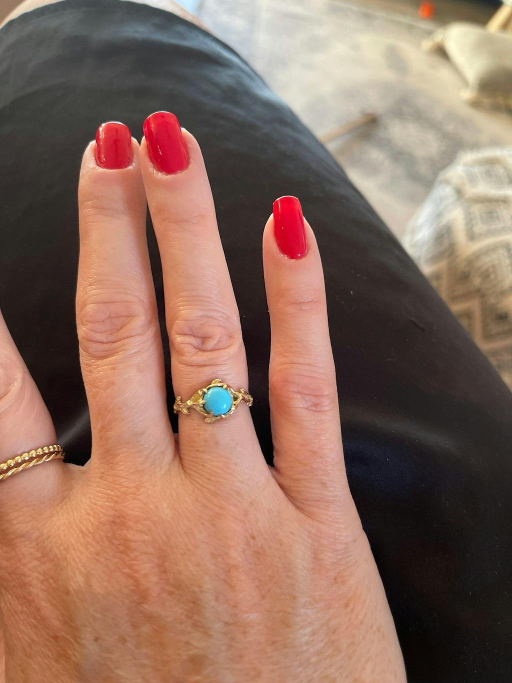 14K Yellow Gold Engagement Ring "April" | BlackTreeLab