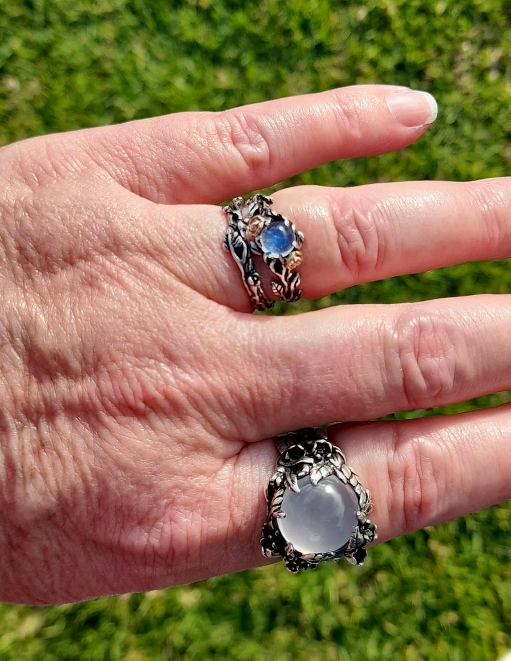 Moonstone Engagement Ring "Primrose" | BlackTreeLab