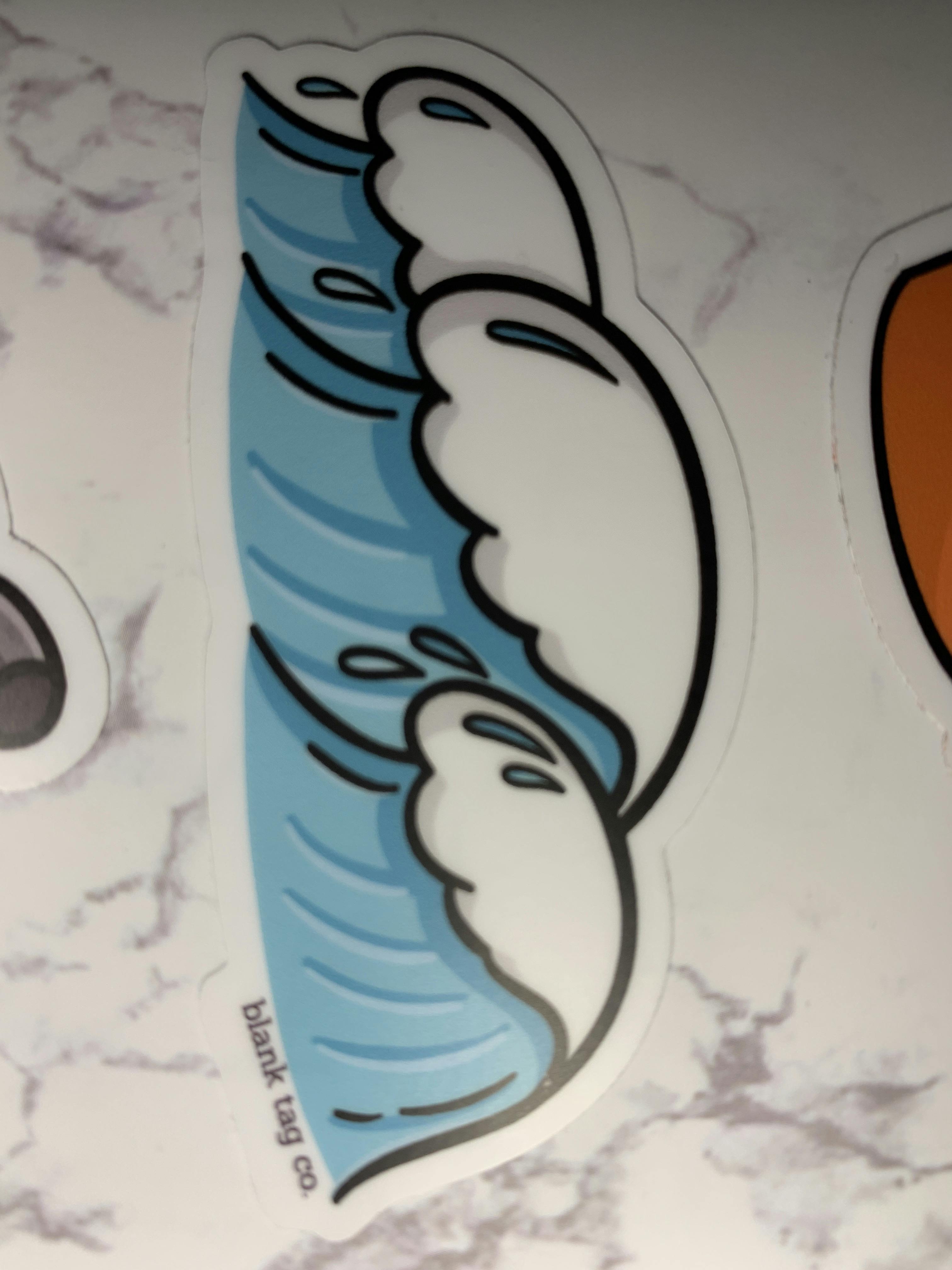 The Waves Sticker — blank tag co.
