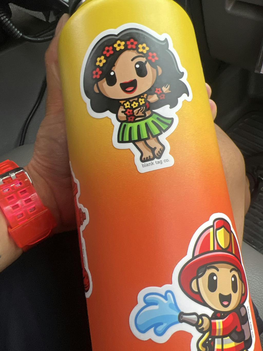 Blank Tag Co.® Hula Girl Waterproof Sticker