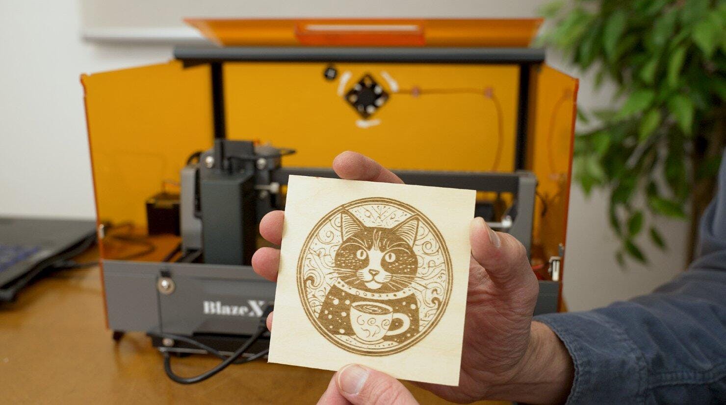 BlazeX M3 Pro Laser Engraver – High-Precision Desktop Engraving | Enclosed Design