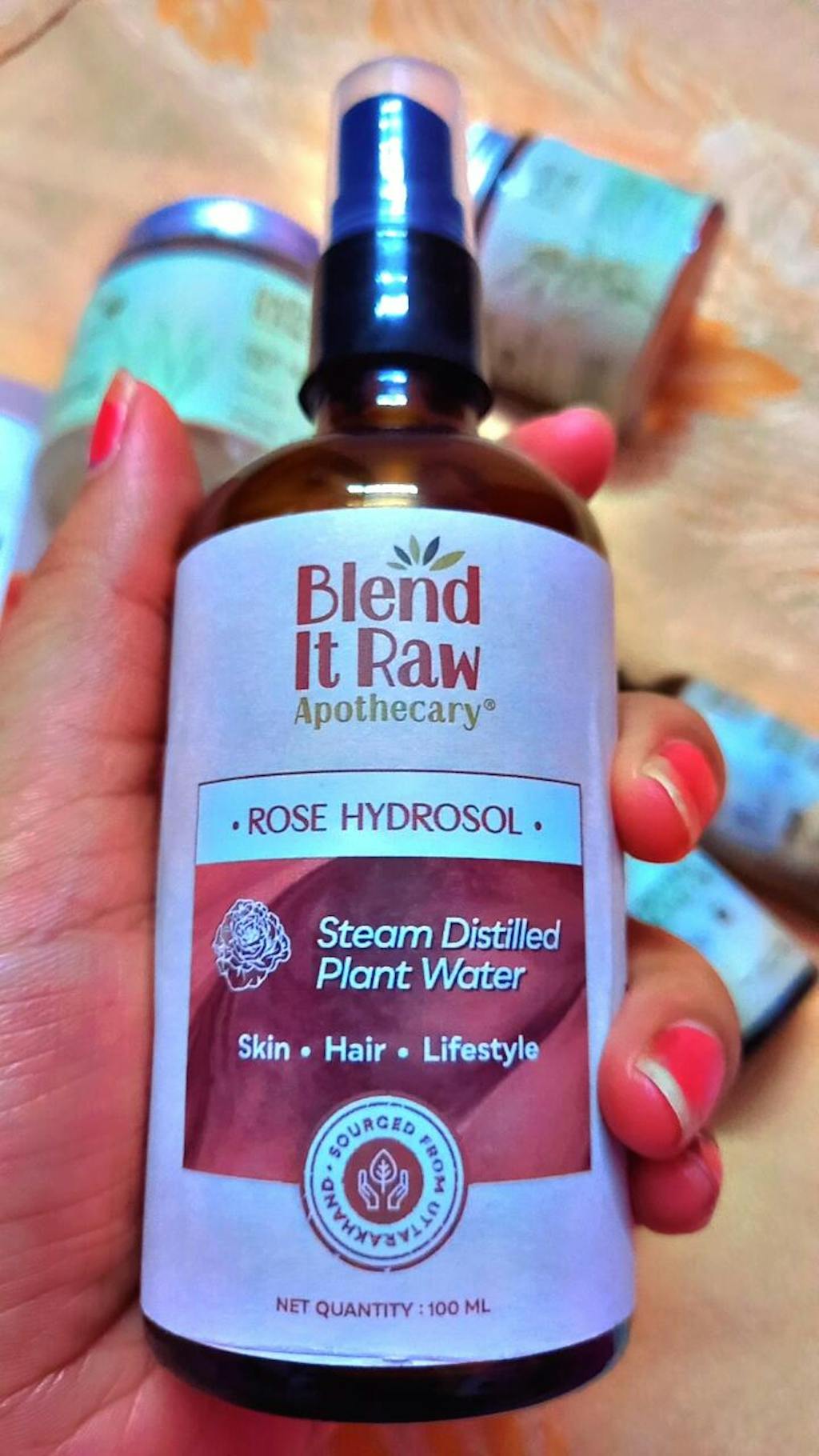 Rose Hydrosol [Purest Rose Water] – Blend It Raw Apothecary