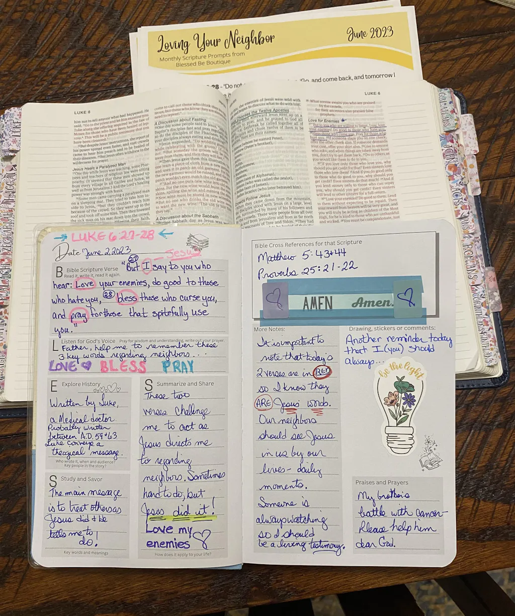 Be Still - The BLESS Method Journal, Blessings Kit or Plastic Cover fo ...