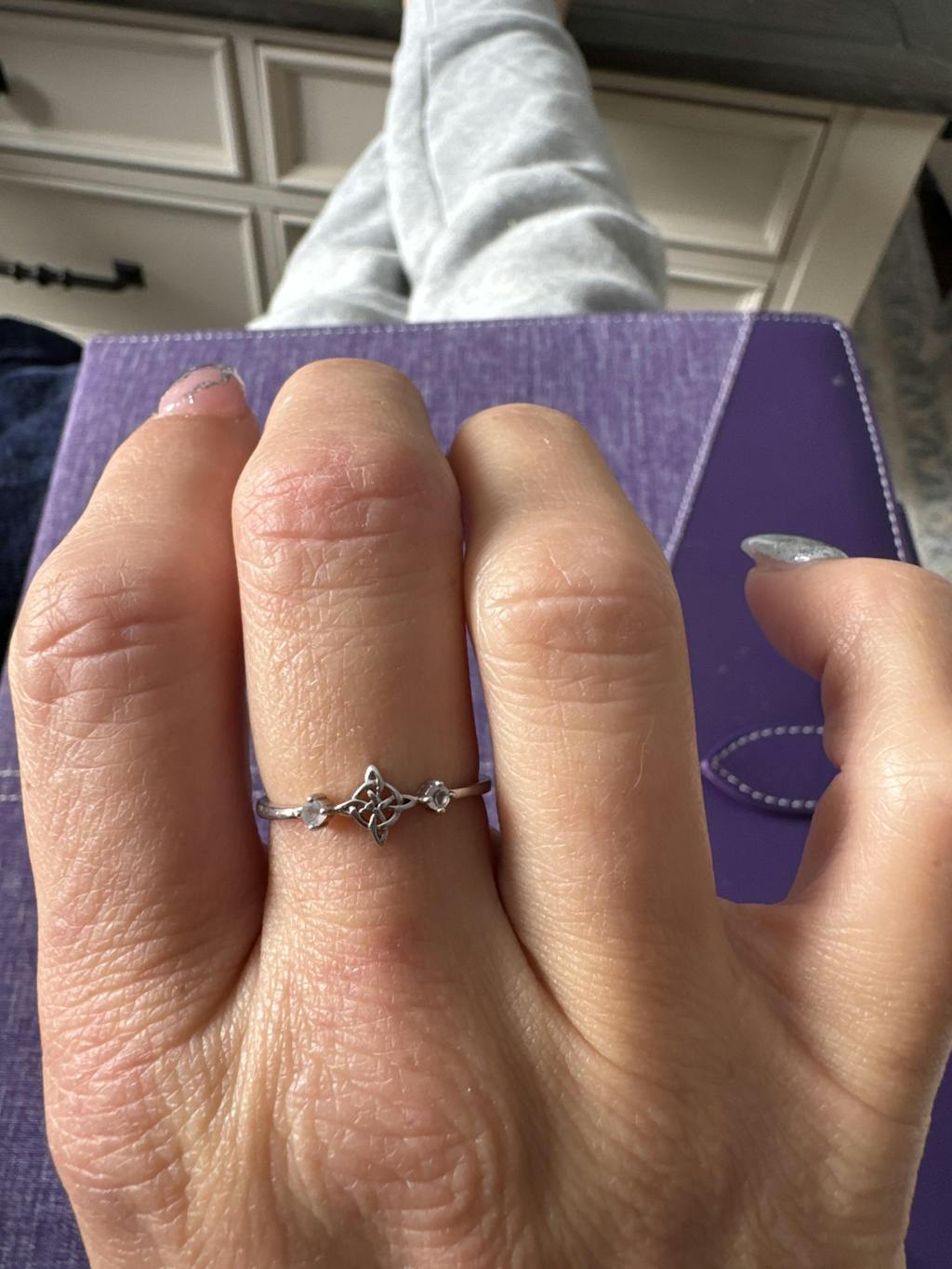 Witch's Knot Moonstone Ring – Blessed Be Magick