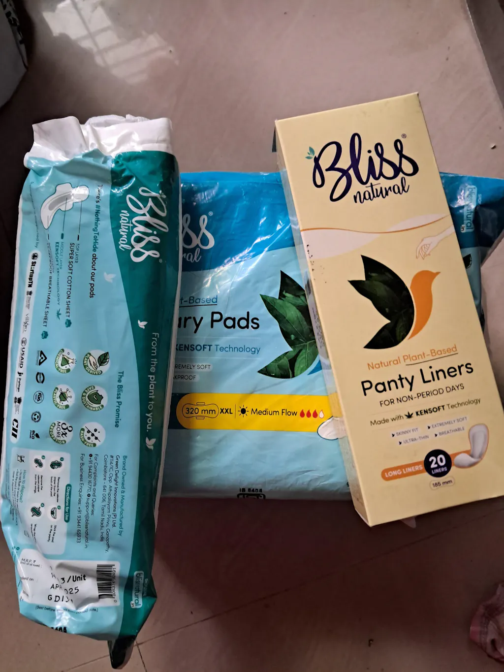 Sanitary Pads for Women L Size (6 Pads) | Plant-Based | Bliss Natural