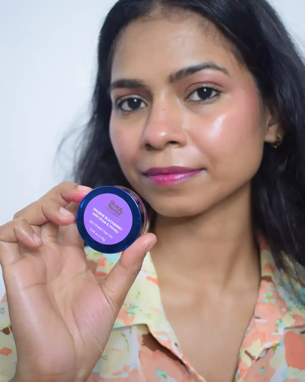 3-In-1 Tint: Ghee & Shea Butter for Lips, Cheeks, and Eyes – Blue Nectar