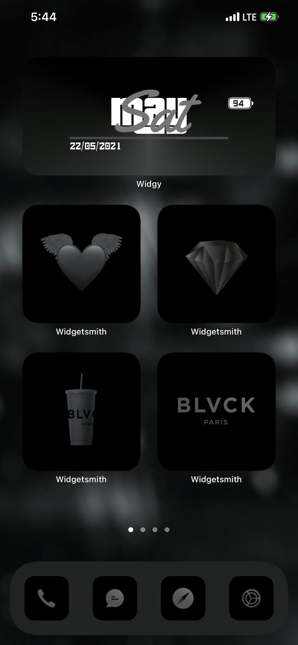 Black Aesthetic iOS14 Icons Set | Blvck Paris