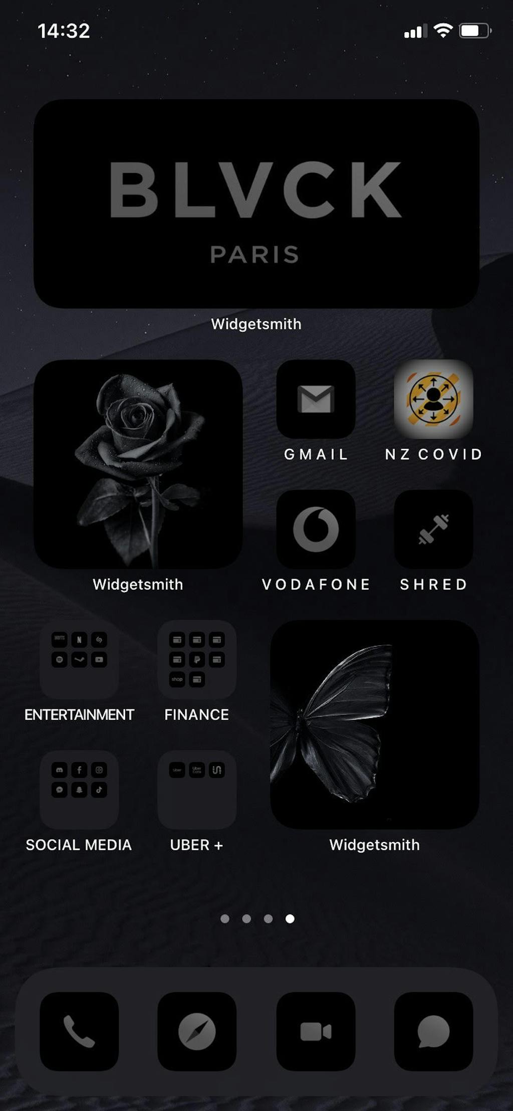 Black Aesthetic iOS14 Icons Set | Blvck Paris