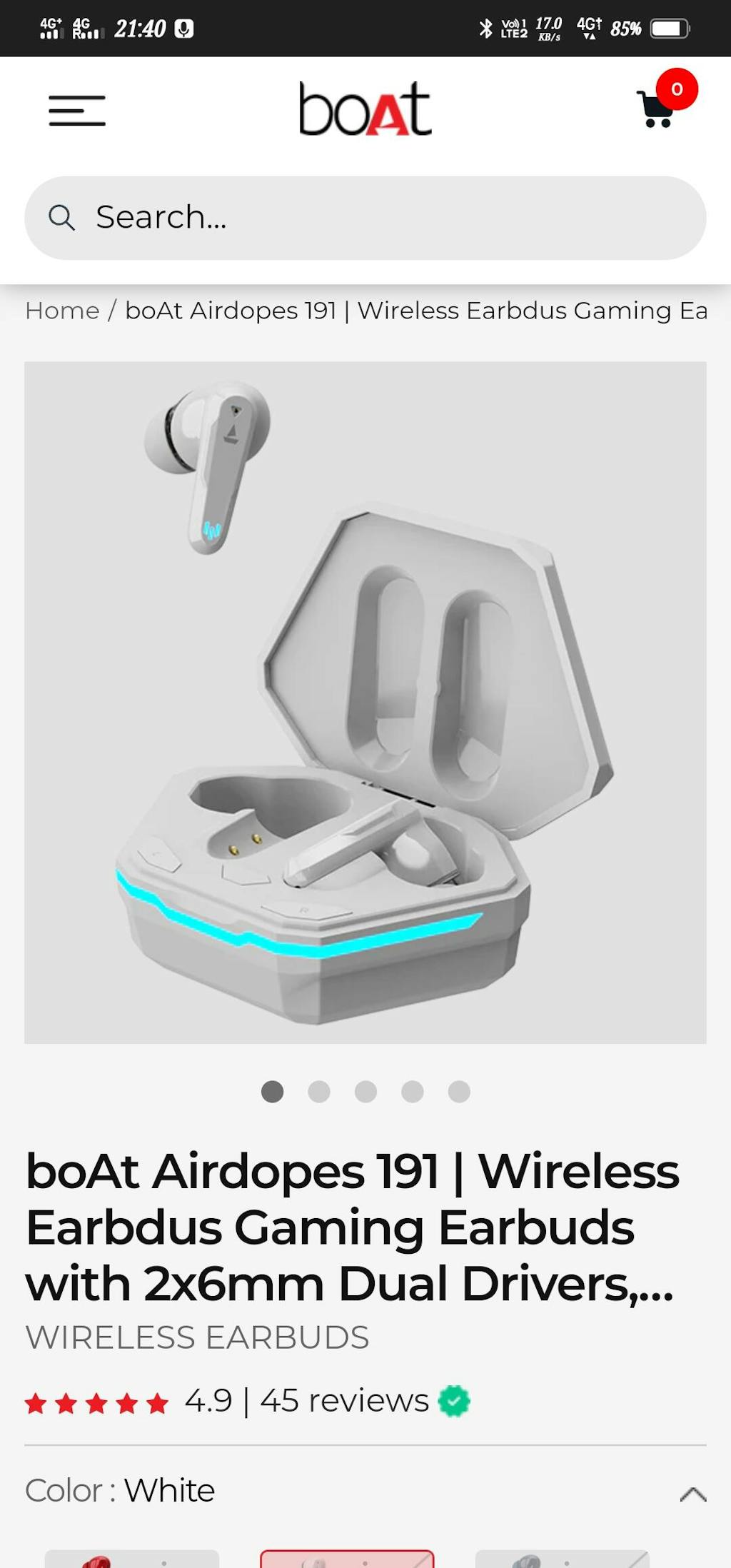 Buy boAt Airdopes 191G True Wireless Gaming Earbuds