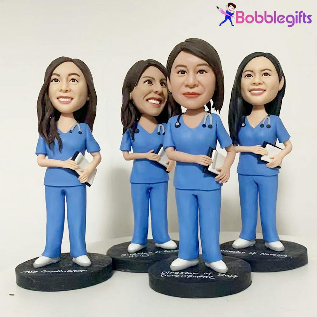 Personalized Nurse Bobblehead Figures Based on Her Photos - Perfect ...