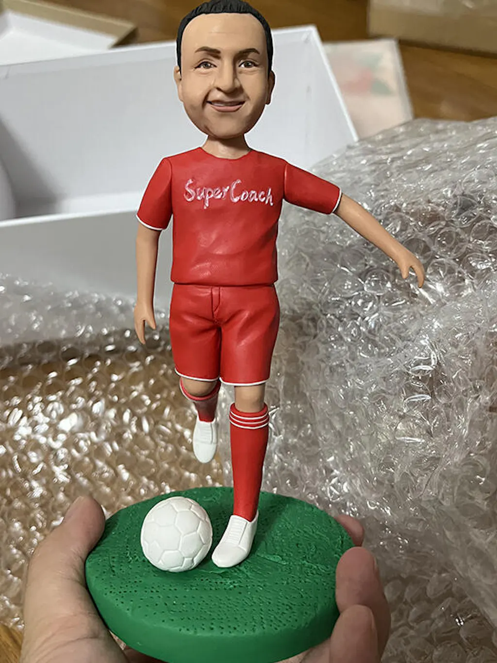 Personalised Custom Football Player Bobbleheads From Photos – BobbleGifts