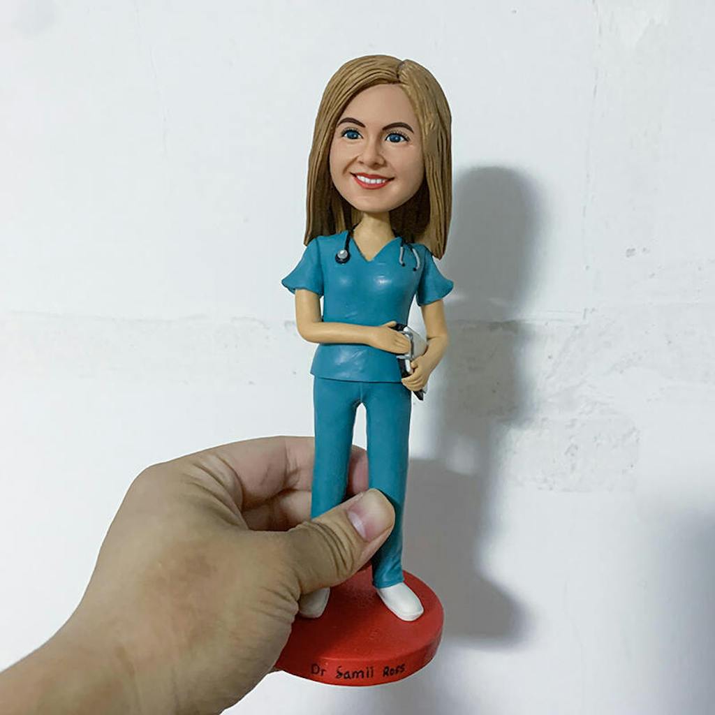 Personalized Nurse Bobblehead Figures Based on Her Photos - Perfect ...