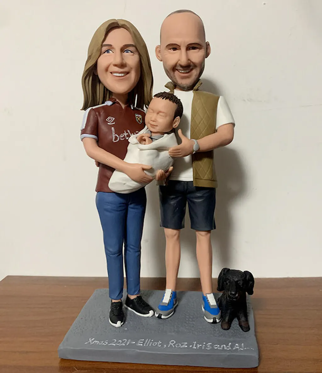 100% Fully Customized Personalized Family Members Bobbleheads From ...