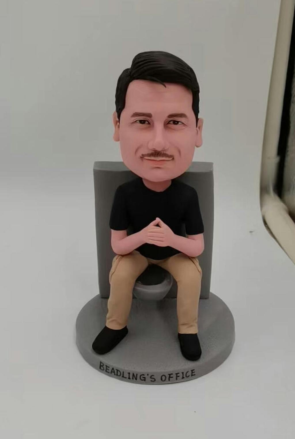 Funny Man On The Toilet Custom Bobblehead From His Photo Online ...