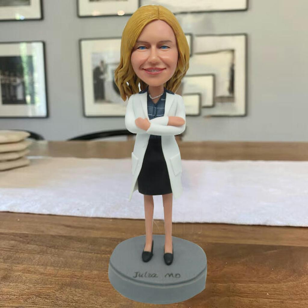 Personalized Custom Female Doctor Bobbleheads Figures - Christmas ...