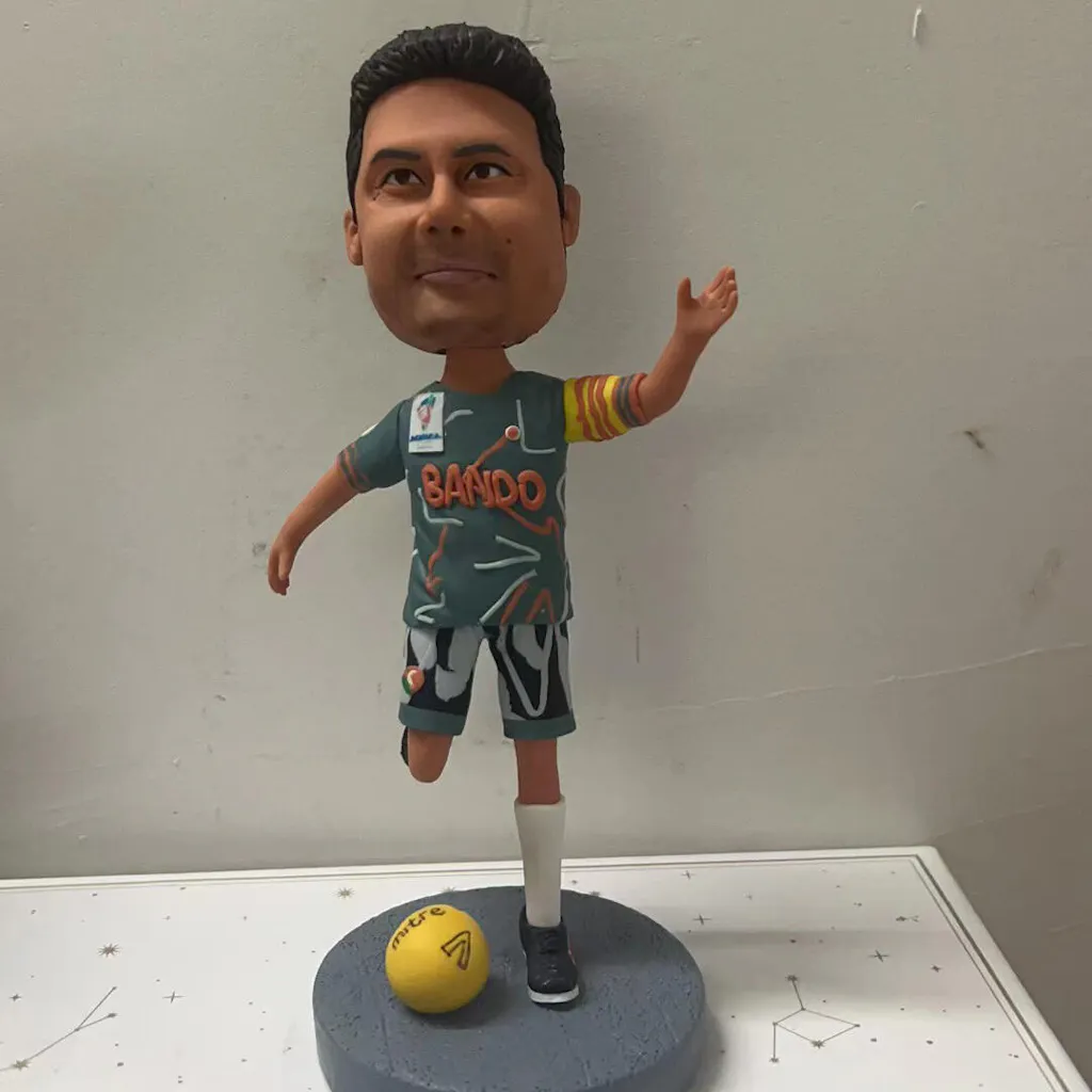 Personalised Custom Football Player Bobbleheads From Photos – BobbleGifts