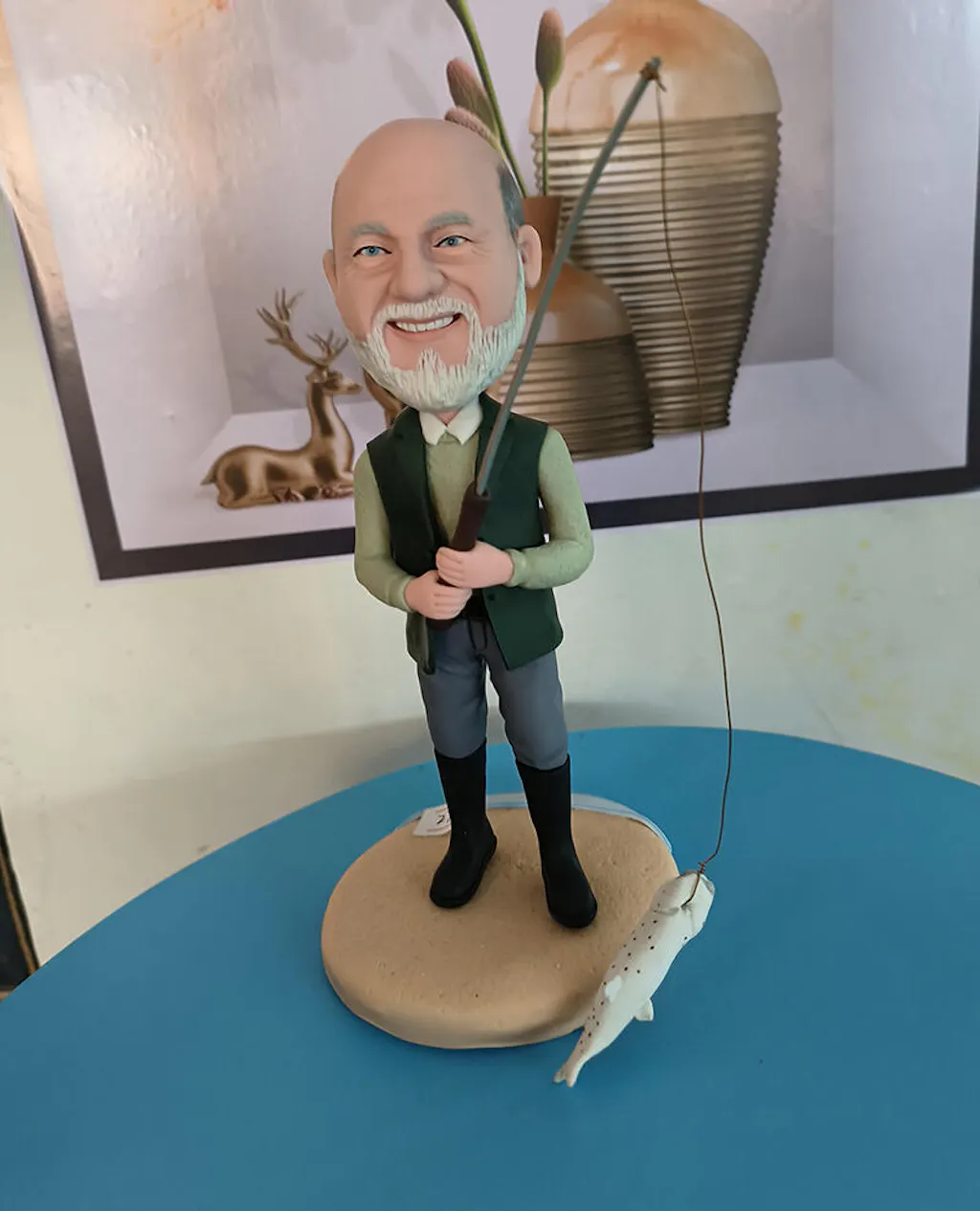 Custom Fishing Man Bobblehead Doll Based on Photos - Gift for Him ...