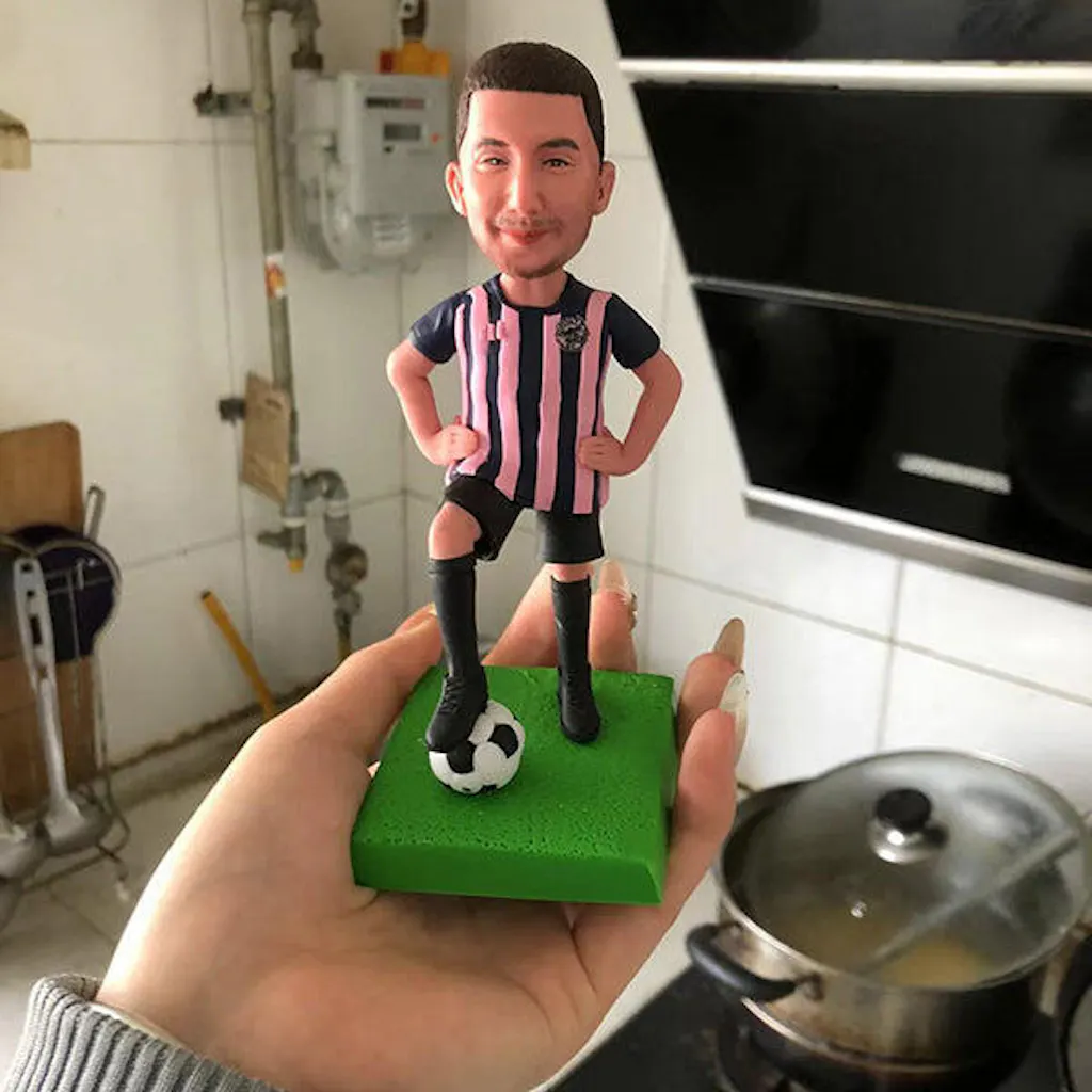 Personalised Custom Football Player Bobbleheads From Him Photos - Gift ...