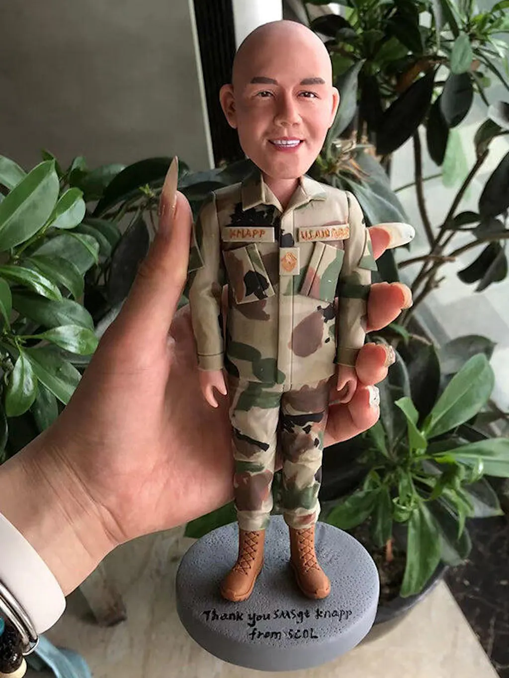 Custom Female Soldier Bobblehead From Photos - Christmas Ideas ...