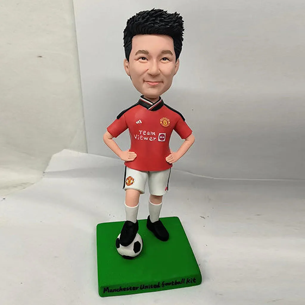Personalised Custom Football Player Bobbleheads From Him Photos - Gift ...