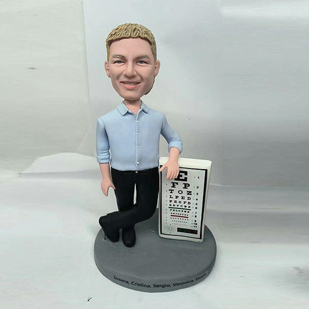 Custom Bobblehead with Eye Chart - Father's Day Gifts Ideas – BobbleGifts