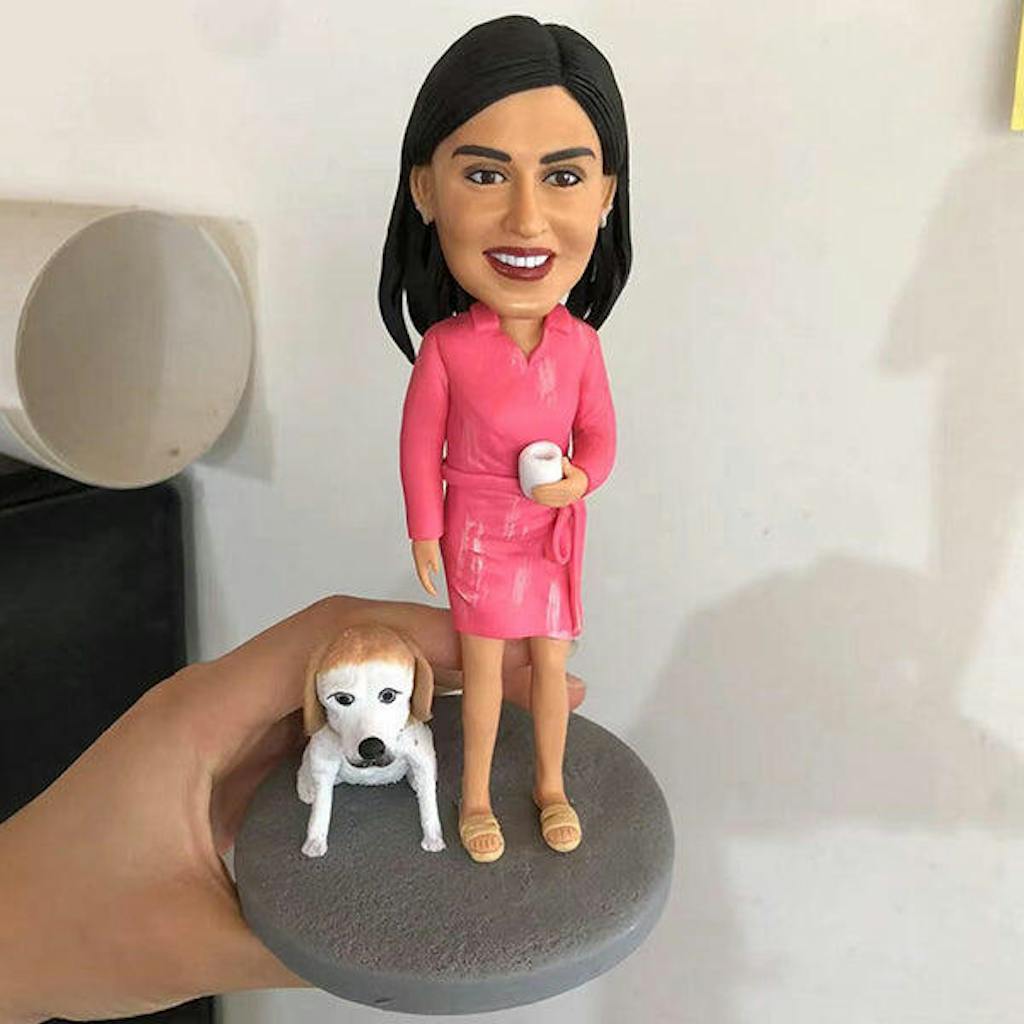 Personalized 100% Fully Customizable Person and Pets Custom Bobblehead ...