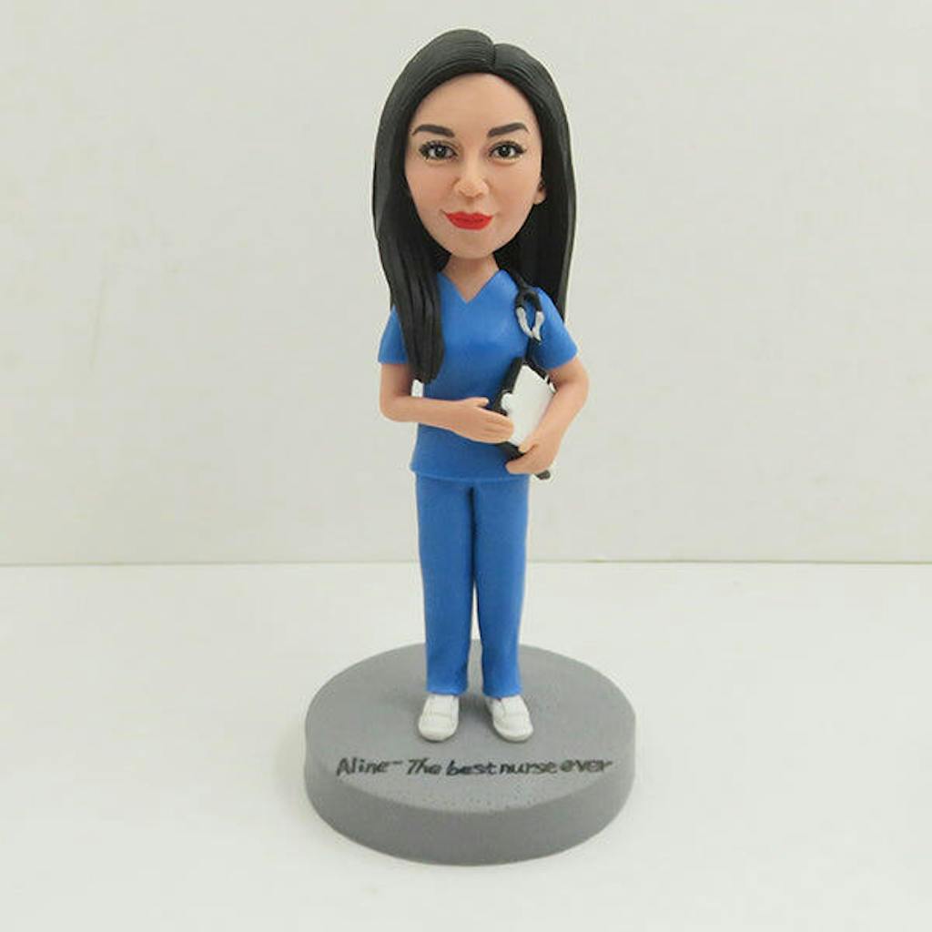 Personalized Nurse Bobblehead Figures Based on Her Photos - Perfect ...