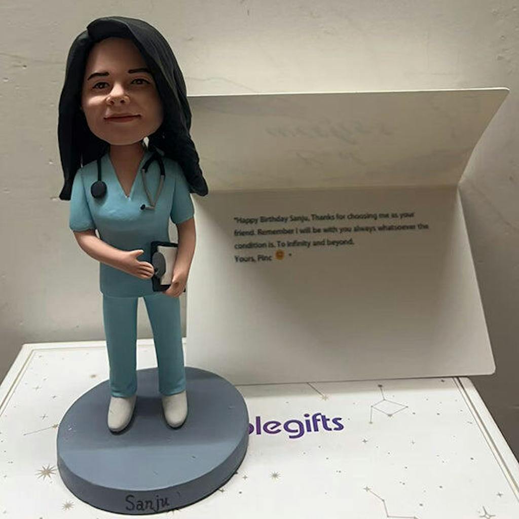Personalized Nurse Bobblehead Figures Based on Her Photos - Perfect ...