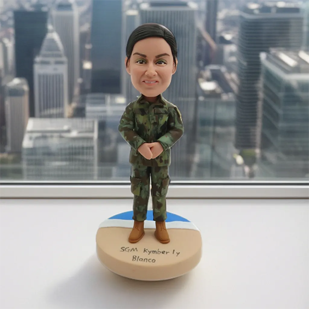 Custom Female Soldier Bobblehead From Photos - Christmas Ideas ...