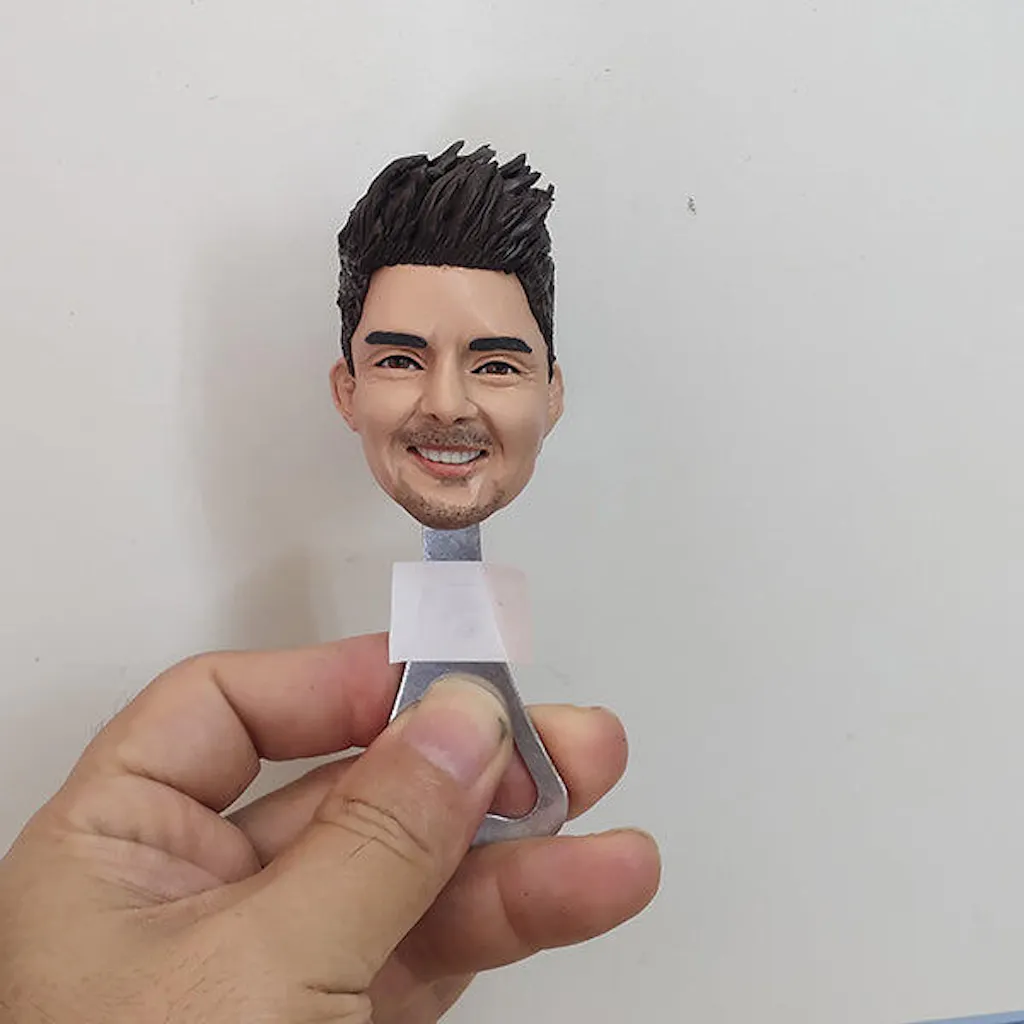 Personalized Custom Face Funny Bottle Opener Groomsmen Gift From Photo ...