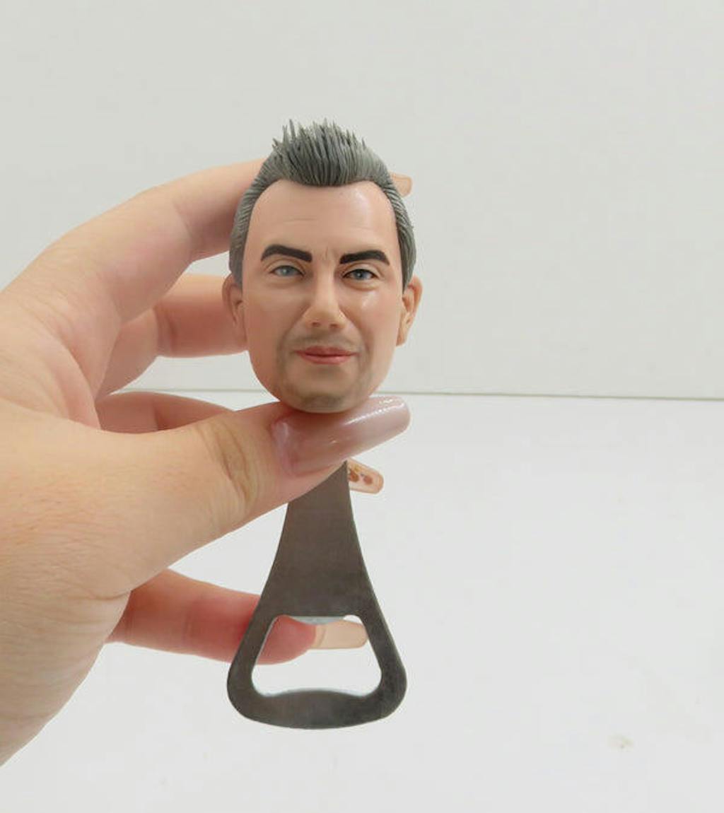 Personalized Custom Face Funny Bottle Opener Groomsmen Gift From Photo ...