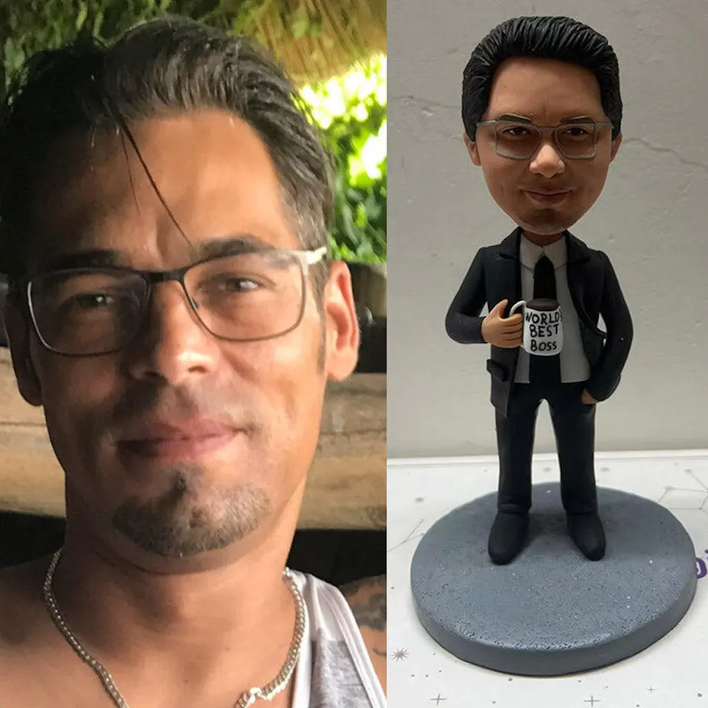 Personalized Custom Bobblehead Doll for Boss From His Photo Online ...