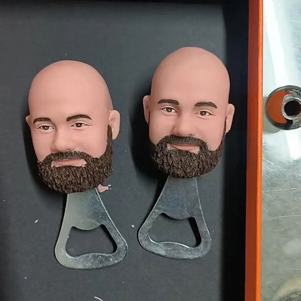 Bulk Personalized Custom Male Face Funny Bottle Opener Groomsmen Gift ...