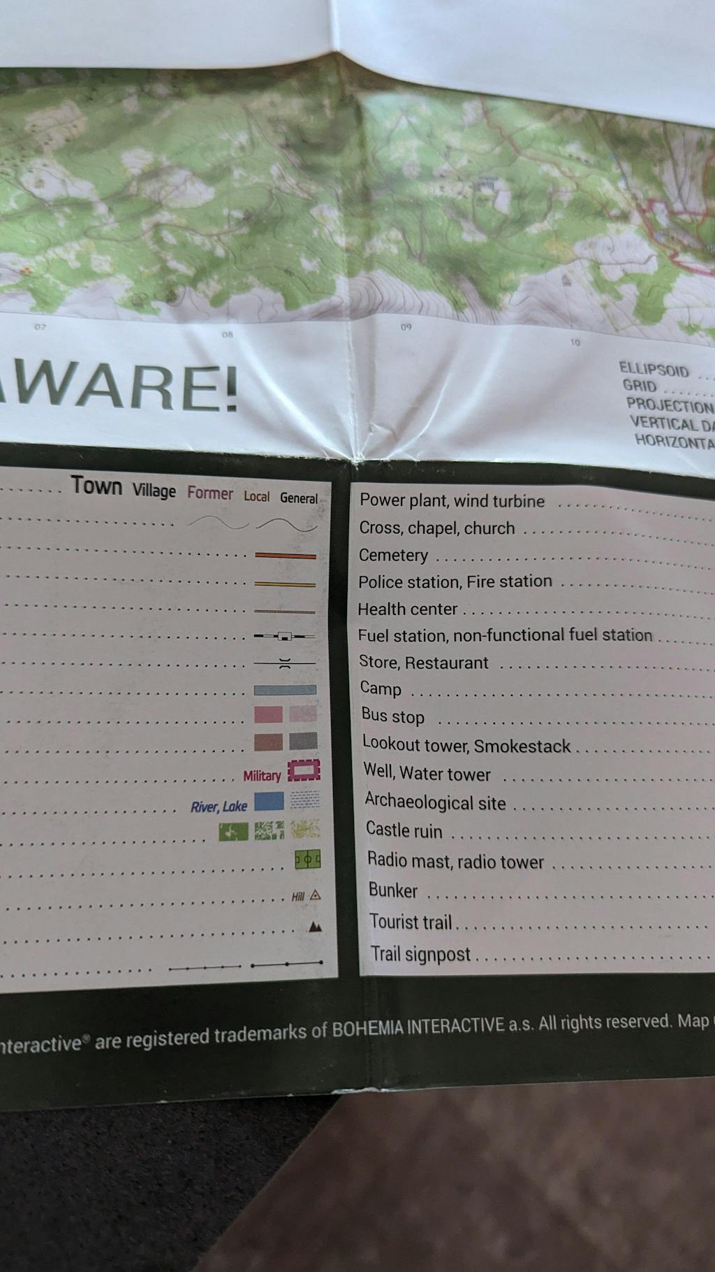 DAYZ - CHERNARUS + LIVONIA + FROSTLINE SAKHAL PRINTED MAPS COMPLETE BU – BOHEMIA INTERACTIVE