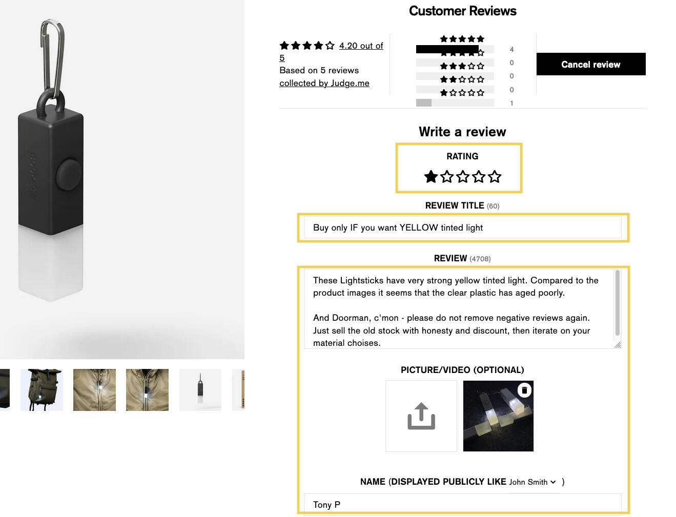 Glowing Lightstick for visibility in traffic – BOOKMAN