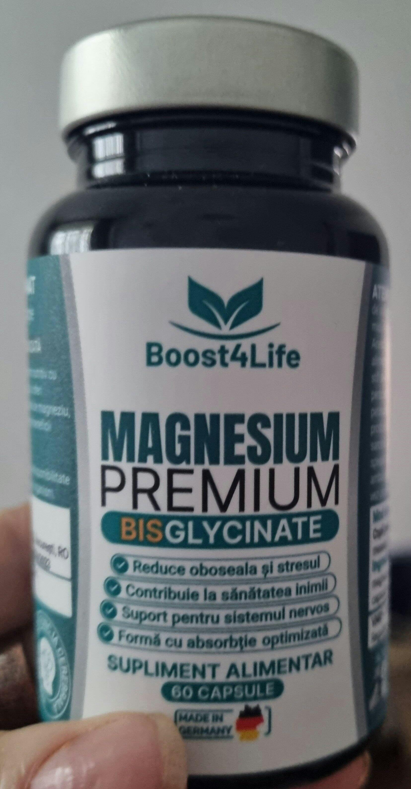 Magneziu Bisglicinat Premium, 815 mg, 60 capsule vegane – Boost4Life.ro
