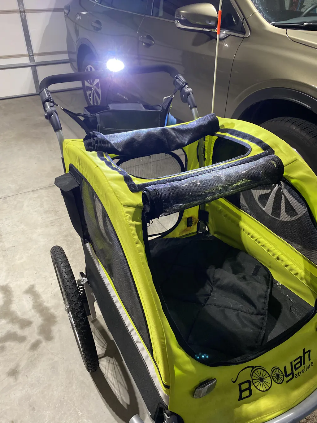 Booyah Large Pet Dog Stroller Carrier, Bike Trailer and Jogger with Su ...