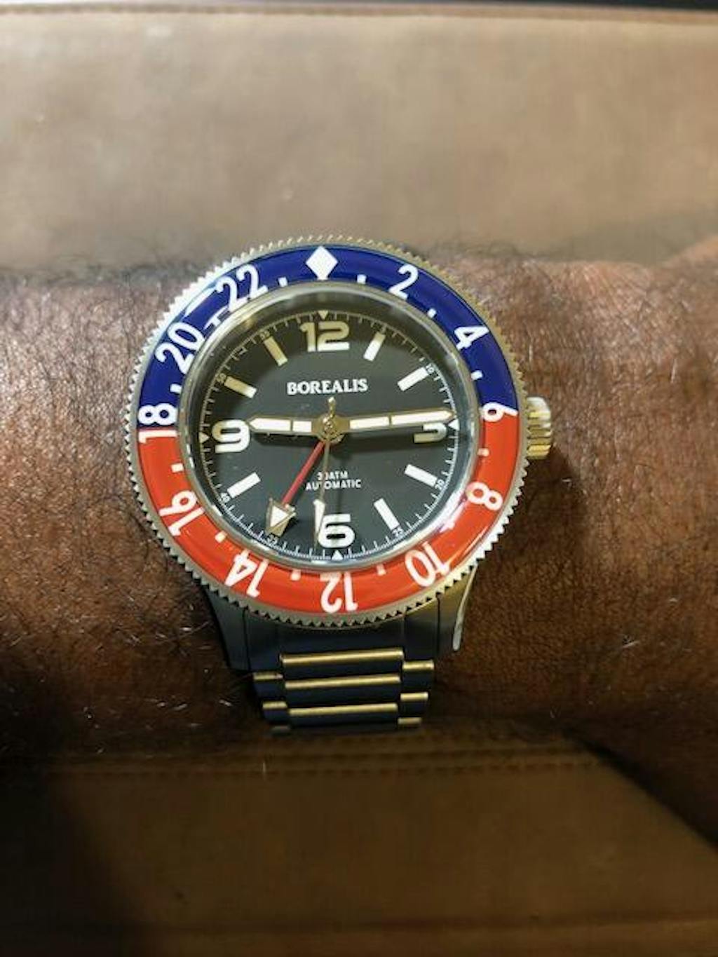 Pre-Order Borealis Sea Storm MK2 GMT Version AA1 Pepsi Bezel No Date ...