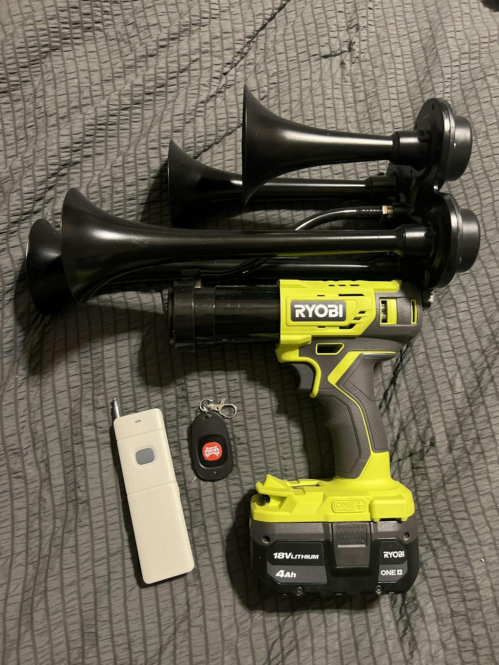 Powerful Ryobi Impact Train Horn Gun with Remote Control – Horngun