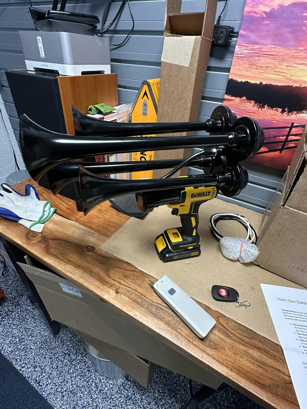 DeWalt Train Horn 20v | DeWalt Drill Train Horn | Remote Control